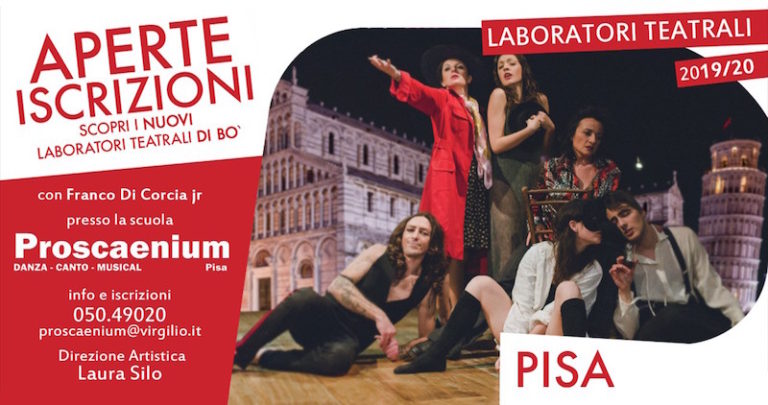 Proscaenium Pisa, aperte le iscrizioni ai laboratori teatrali - gonews.it