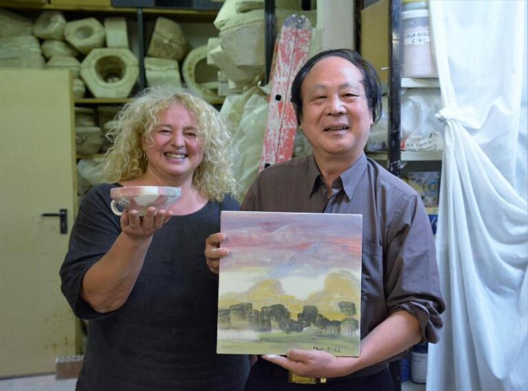 Il pittore cinese Liu Youju in visita a Montelupo - gonews.it