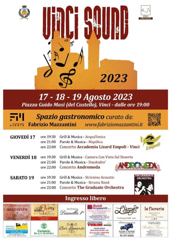 Torna Vinci Sound, tre serate di musica live nel borgo del Genio ...