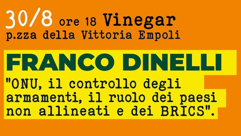 Empoli per la pace, ospite Franco Dinelli - gonews.it