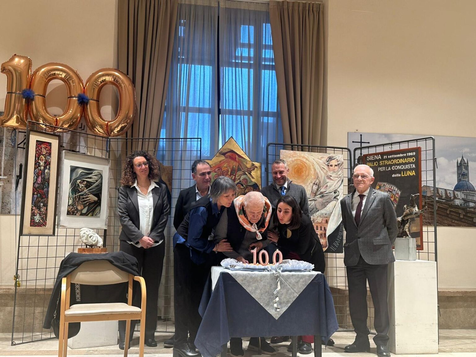 Compie 100 anni Celso Mireno Ermini, autore di tre Drappelloni - gonews.it