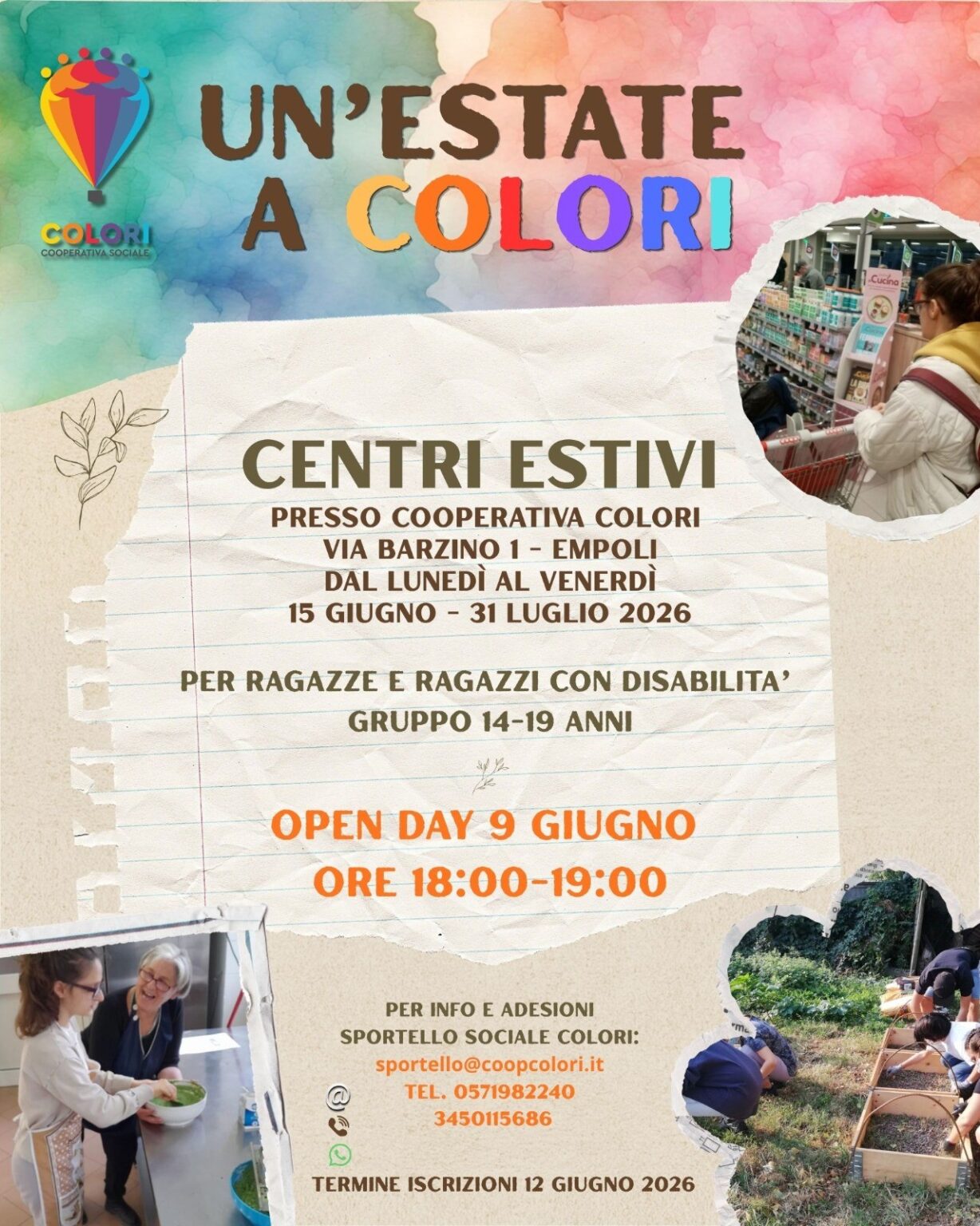 'Un’Estate a Colori', il centro estivo per adolescenti con disabilità a ...