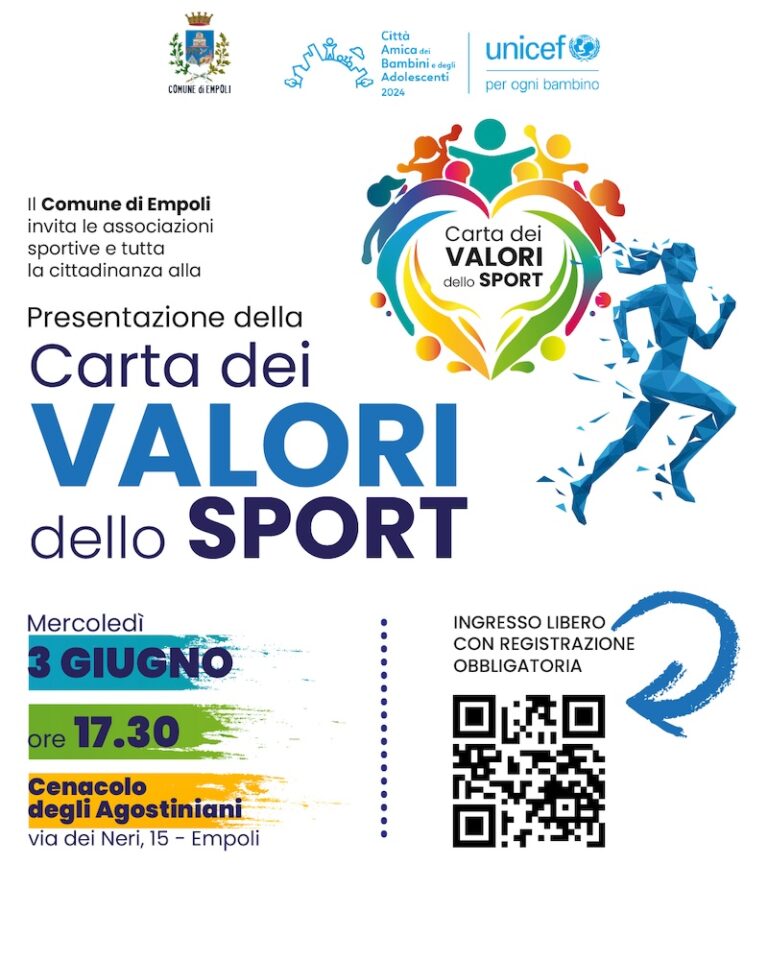 Nasce la Carta dei valori dello sport: presentazione a Empoli - gonews.it