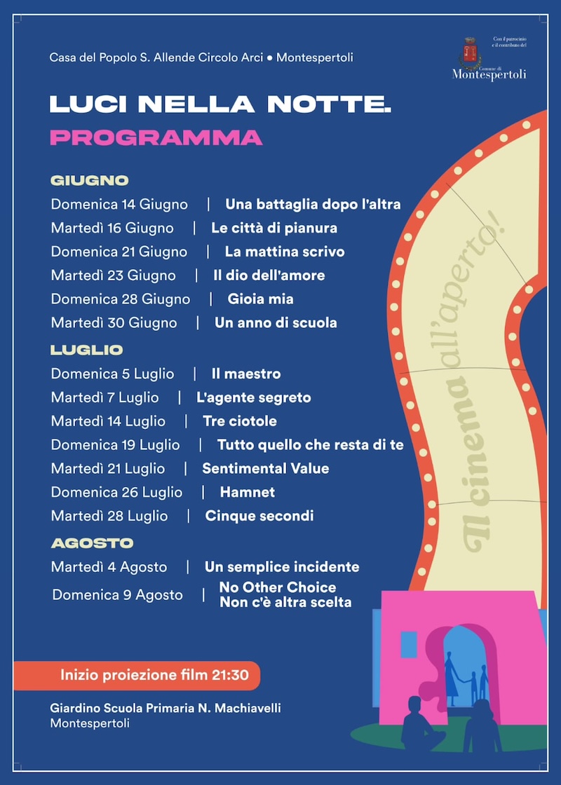 "Luci nella notte": a Montespertoli torna il cinema sotto le stelle ...